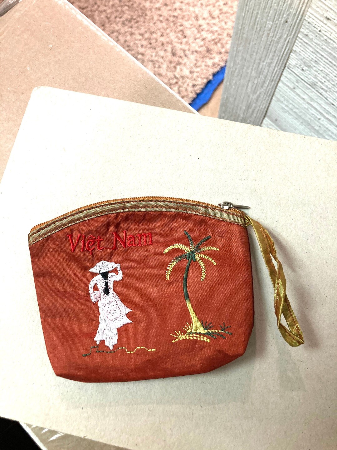 Vintage Vietnam Silk Small Coin Purse - Etsy