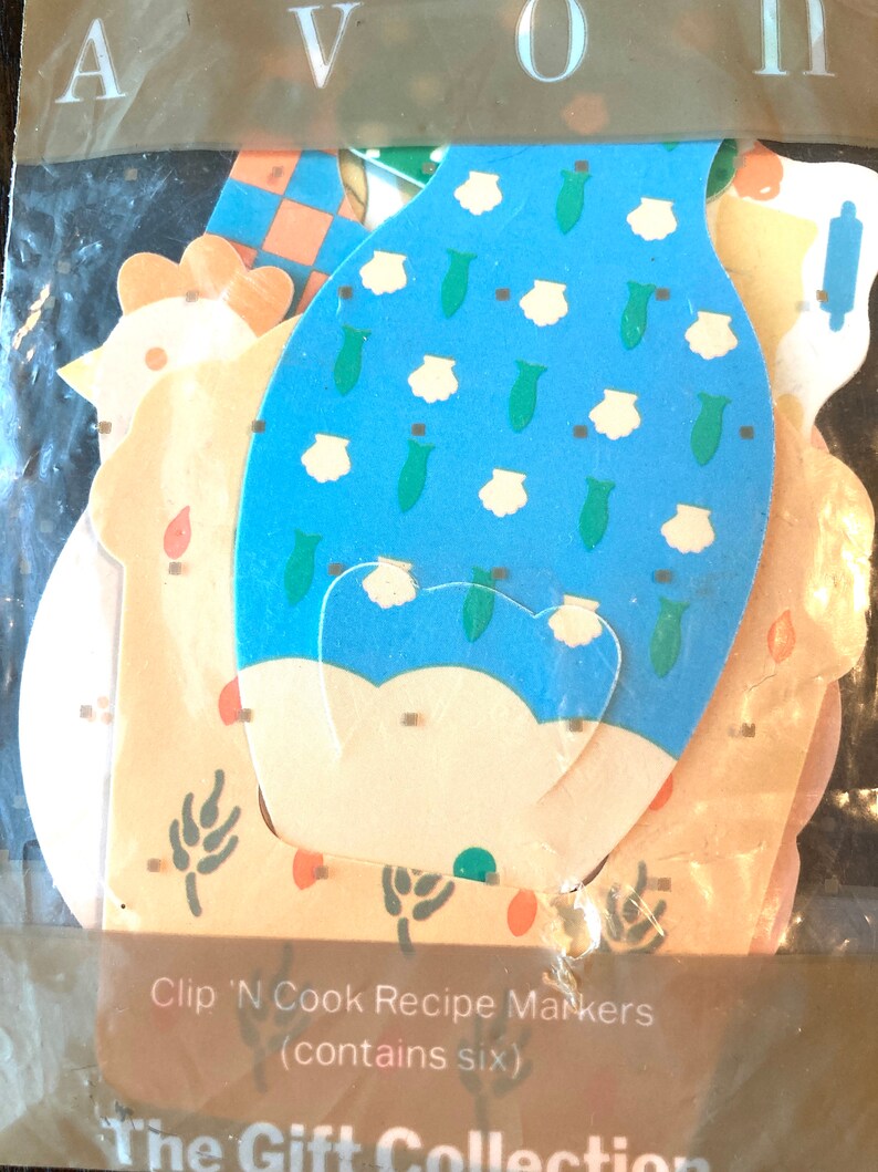 Vintage Avon 6 Clip'cook Recipe Markers the Gift - Etsy