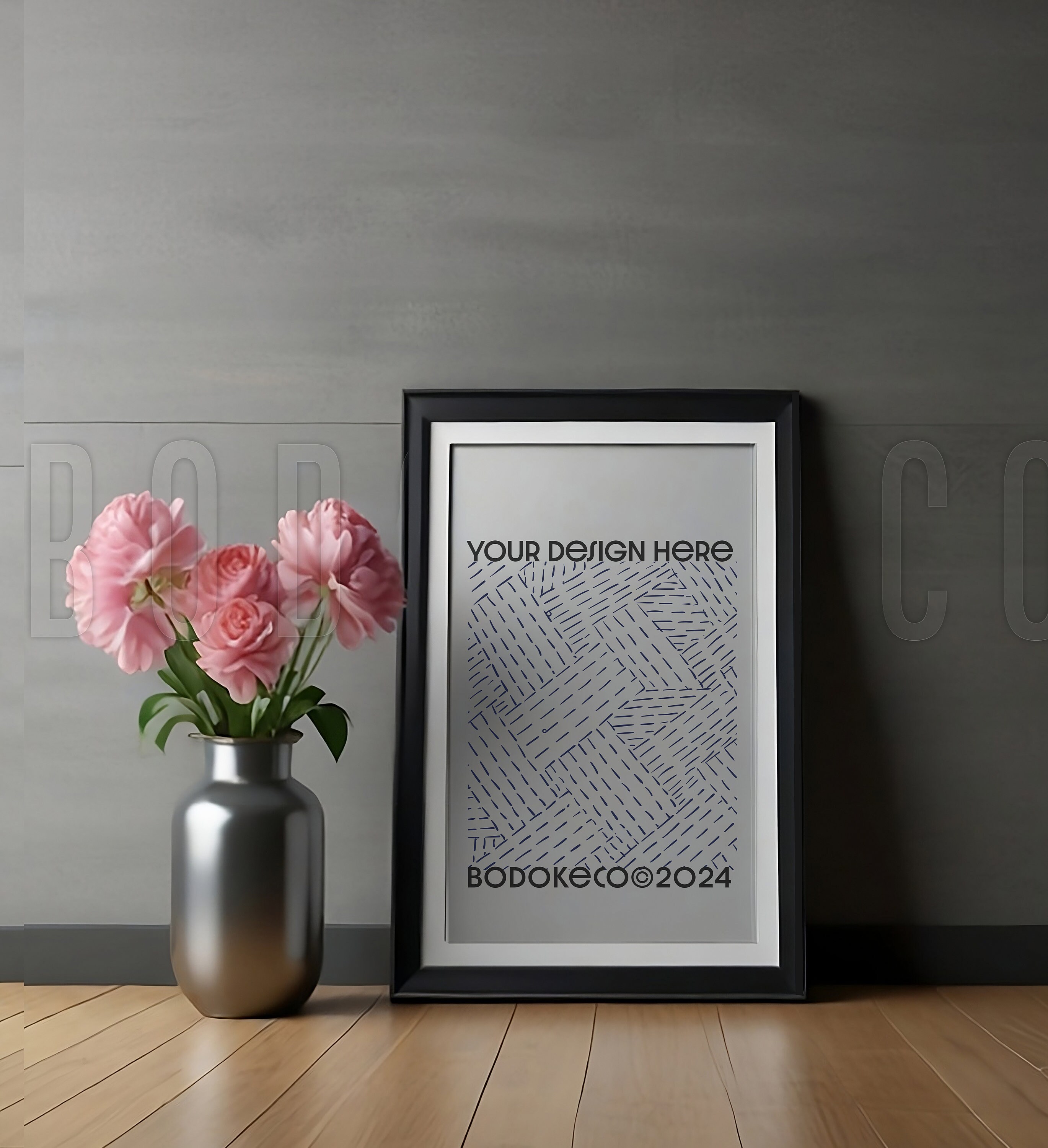 Photoshop Mock-up Black Frame / PSD File/ Ready to Download / Digital ...