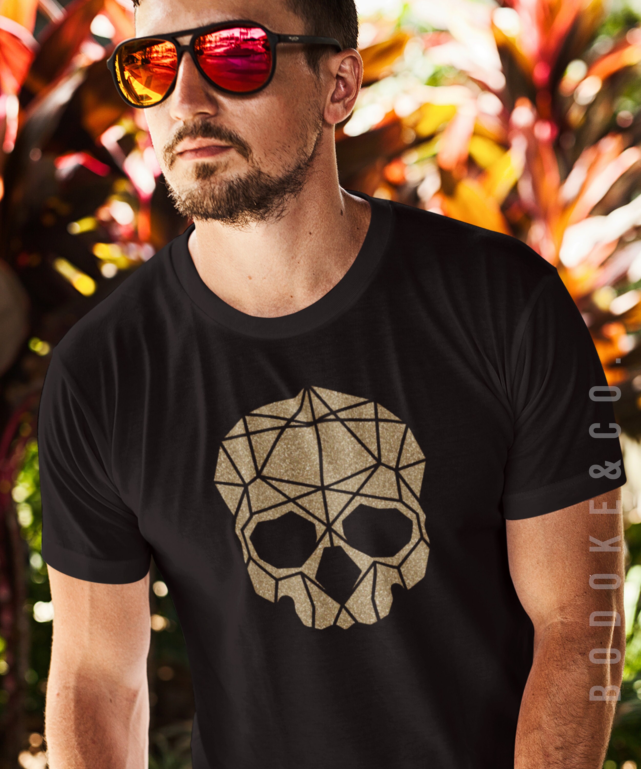 Gold Glitter Skull Unisex Heavy Cotton Tee - Etsy
