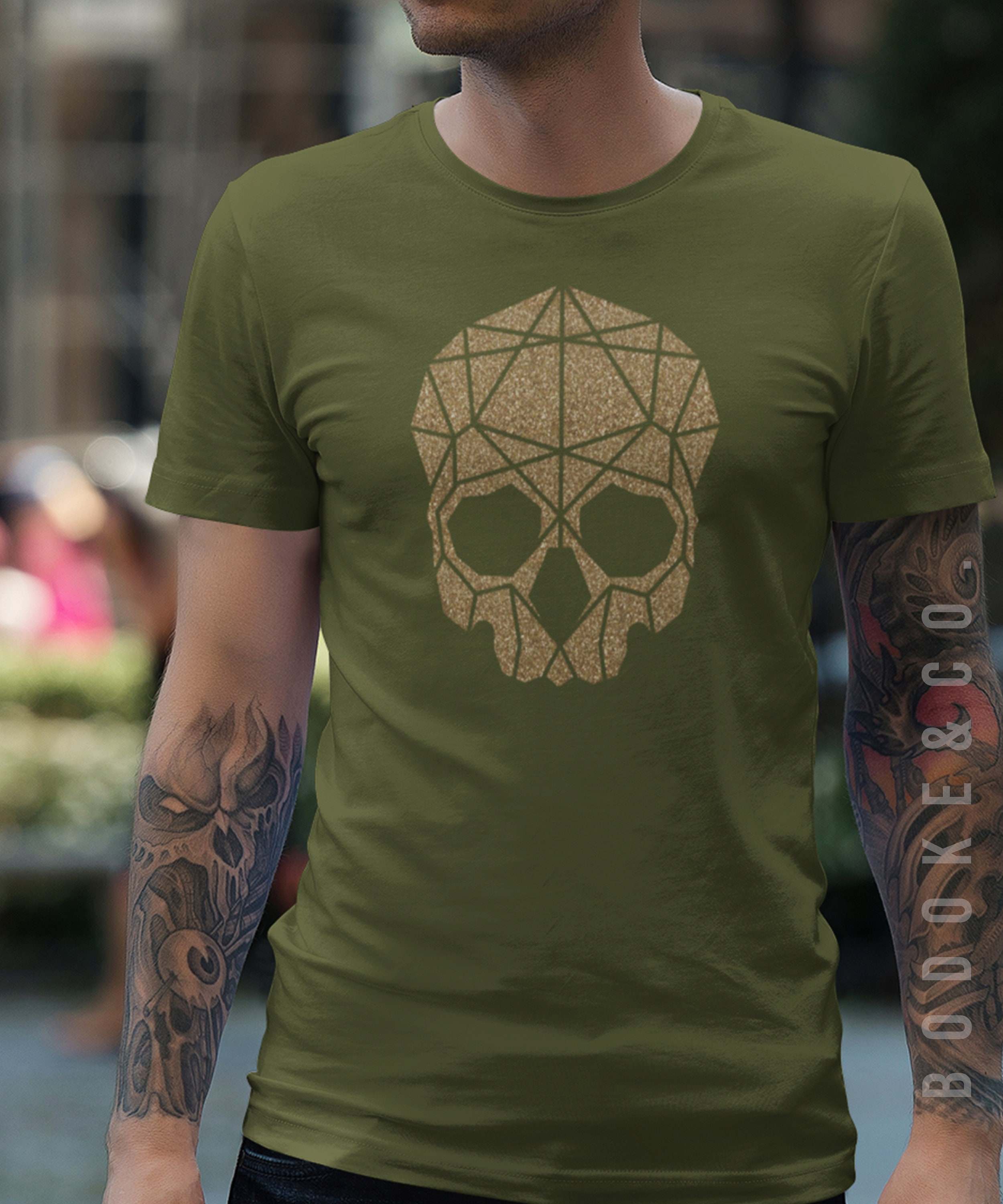 Gold Glitter Skull Unisex Heavy Cotton Tee - Etsy