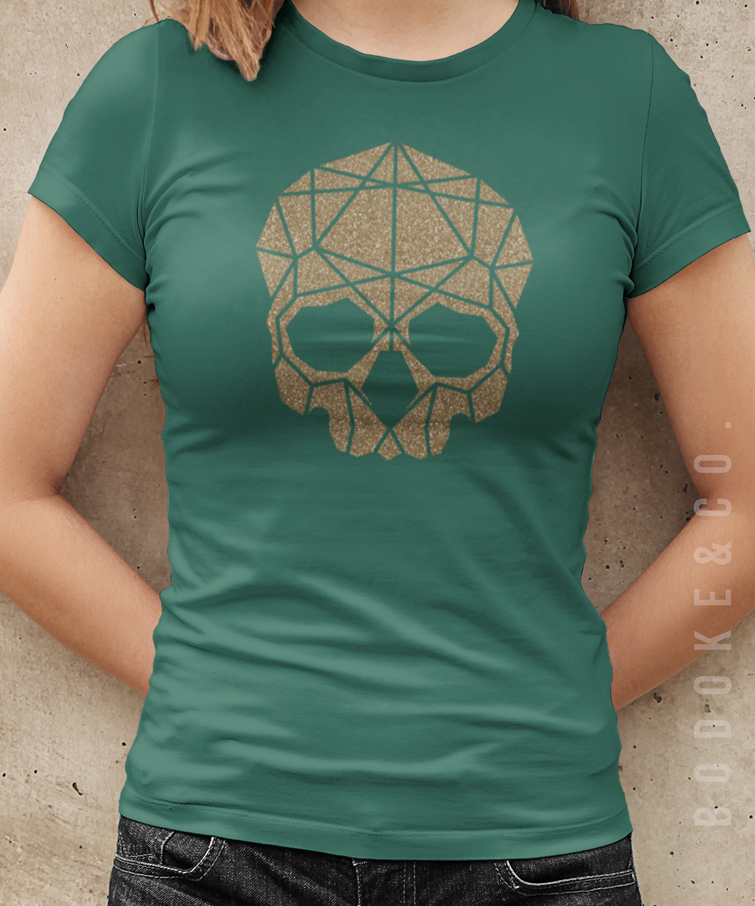 Gold Glitter Skull Unisex Heavy Cotton Tee - Etsy