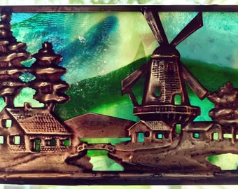 Stained Glass Windmill - Etsy