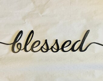 Metal Blessed Sign - Etsy