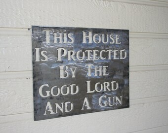 House Protected Sign - Etsy