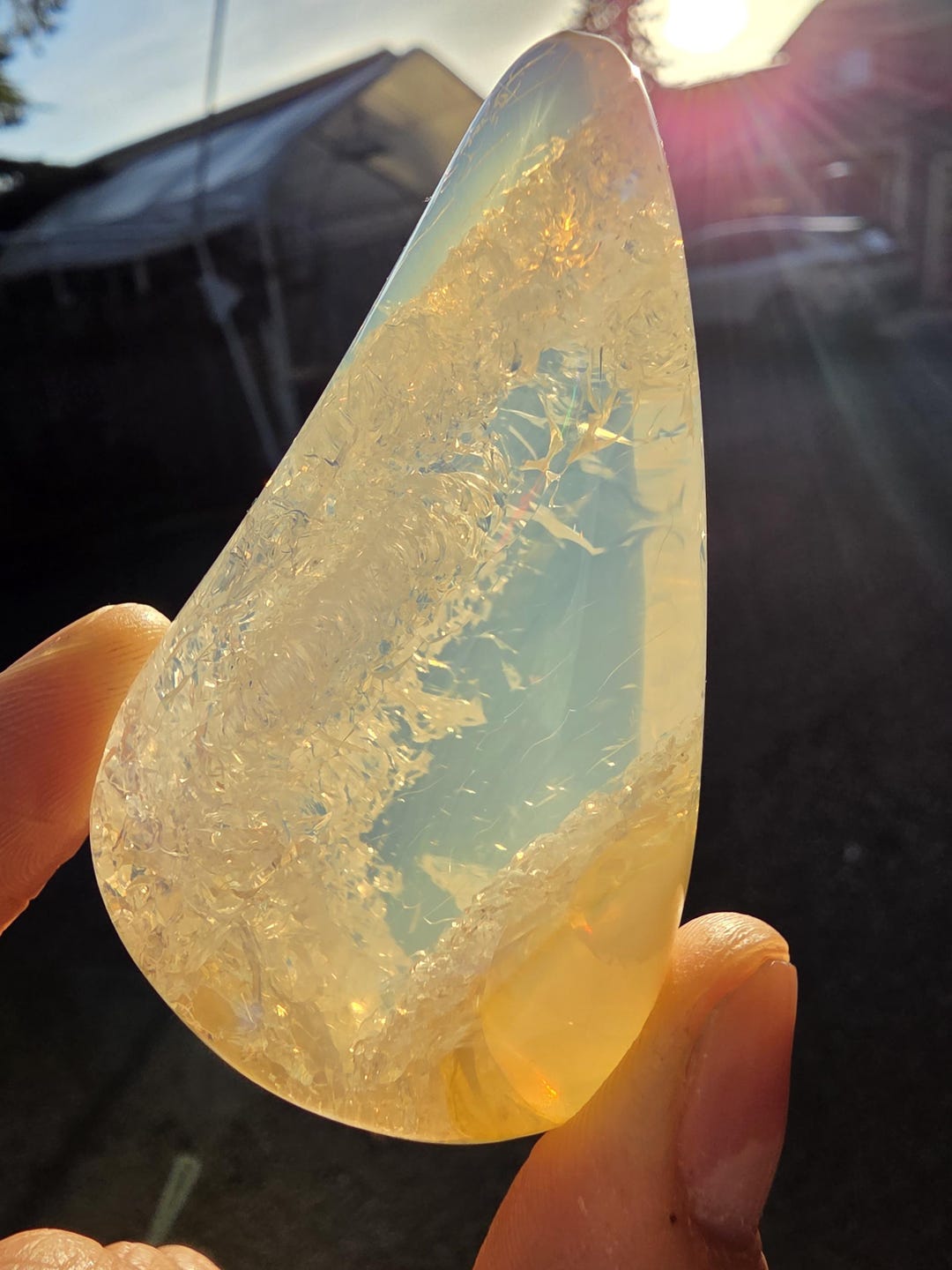 Large Translucent Exceptional Grade Polished Oregon Opal From Opal ...