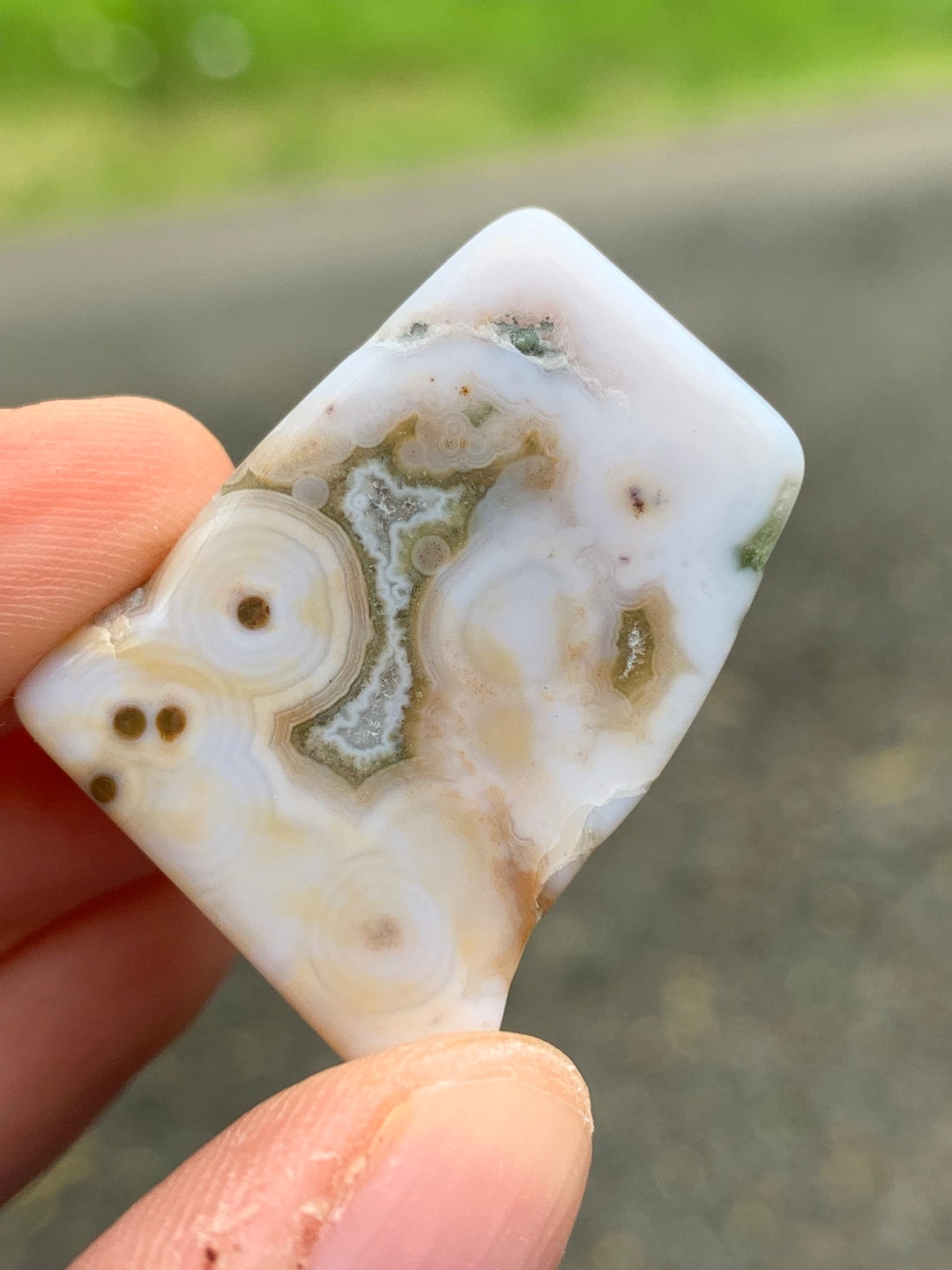 Face Polished Oregon Light Blue Opal Thunderegg Geode - Etsy