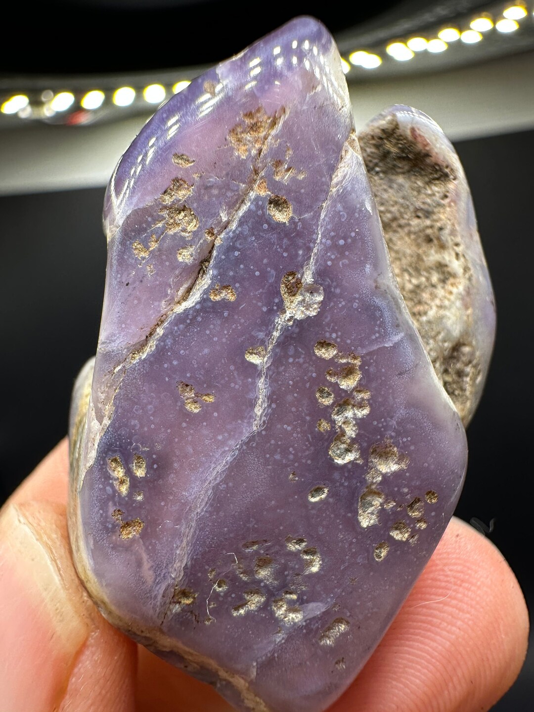 Unique Tumbled Holly Blue Agate Chalcedony From Oregon - Etsy