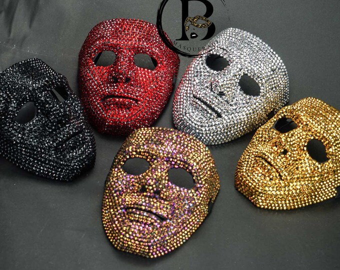 Silver Skull Mask, Festival Men's Women's Mask, Masquerade Half Face ...
