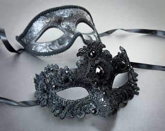 Phantom Feather Masquerade Mask, Great Gatsby Dress, Black Masquerade ...