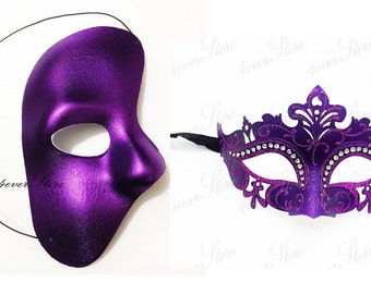 Purple masks | Etsy