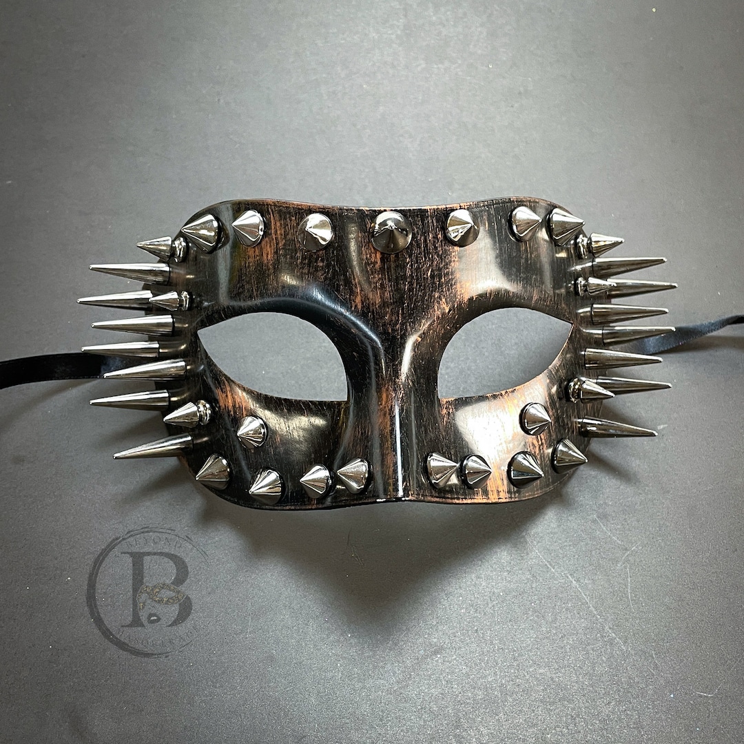 Men's Masquerade Mask Steampunk Spike Steampunk - Etsy