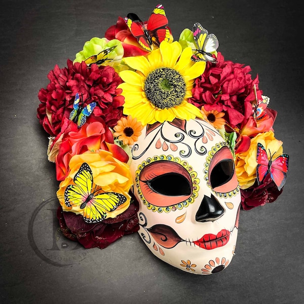 Day of the Dead Mask - Etsy