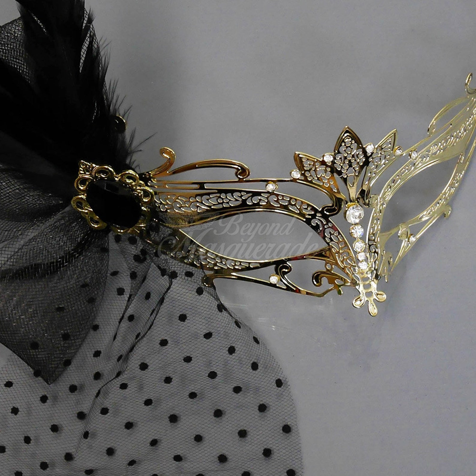 Feather Mask Masquerade Mask The Great Gatsby Dress | Etsy