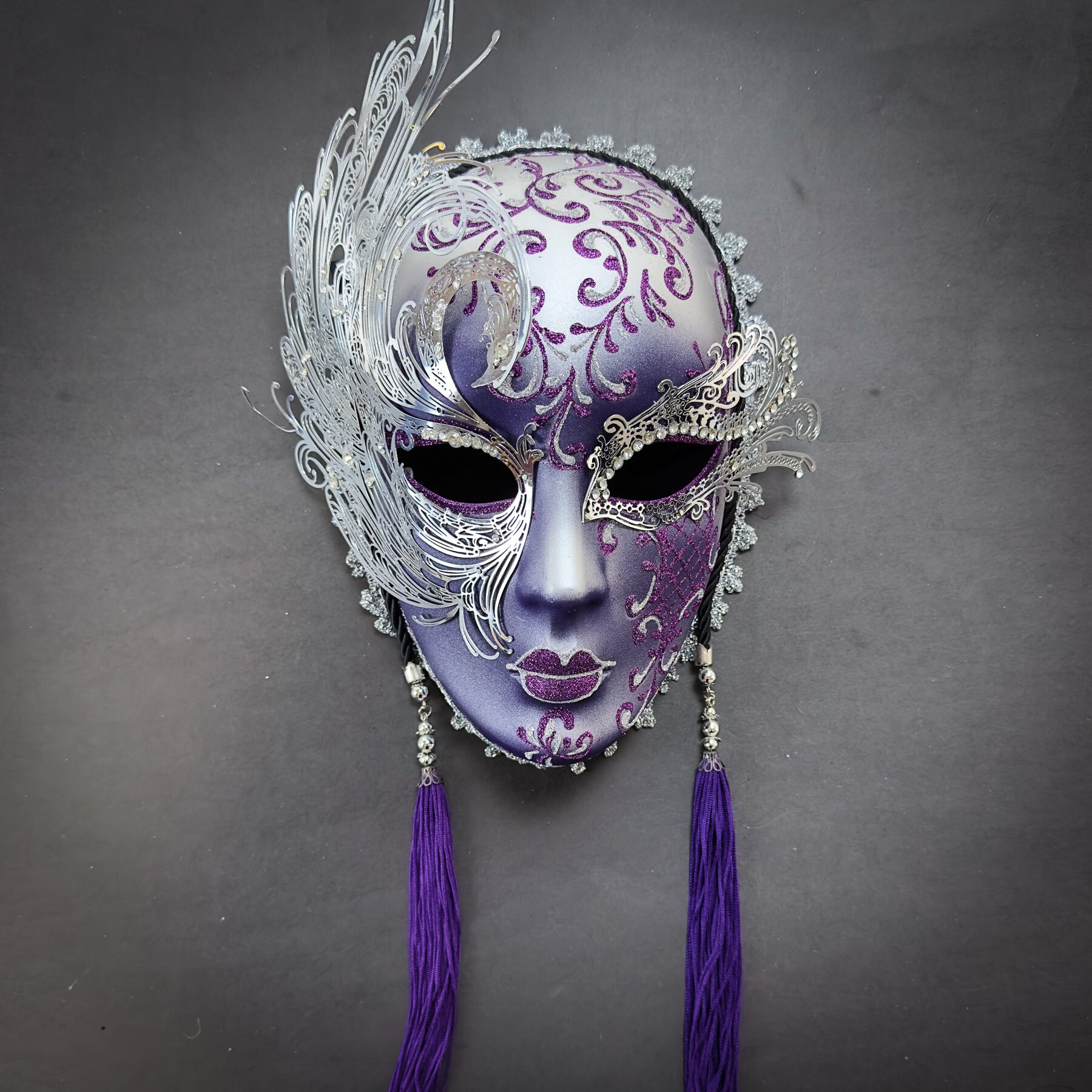 Purple Butterfly Masquerade Mask