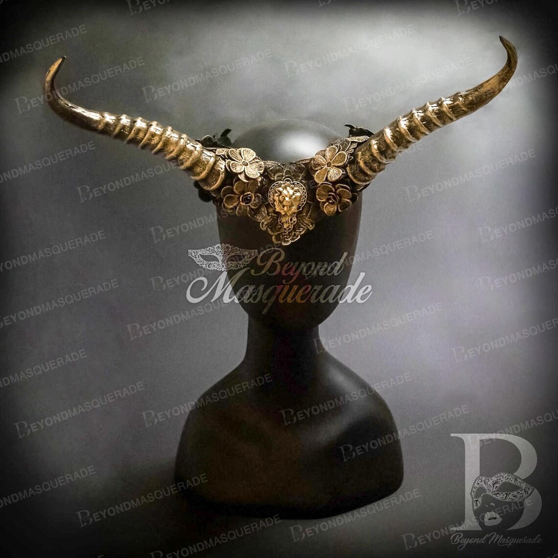 Fairy Goat Ram Horns Masquerade Mask Headband Masquerade Mask - Etsy