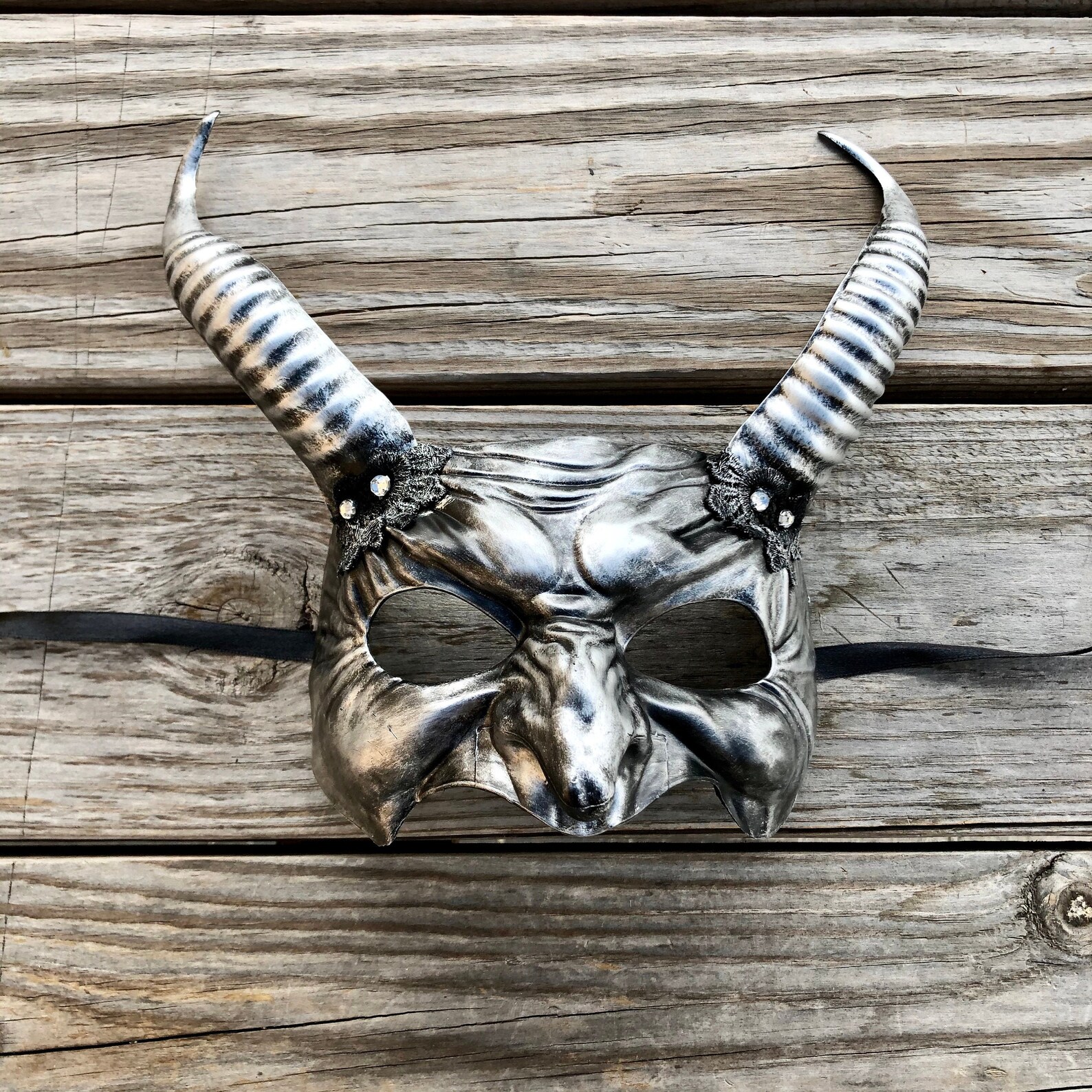 Devil Mask Maleficent Feys Horns Scary Masquerade Mask Devil - Etsy