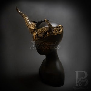 Fairy Goat Ram Horns Masquerade Mask Headband Masquerade Mask, Hair ...