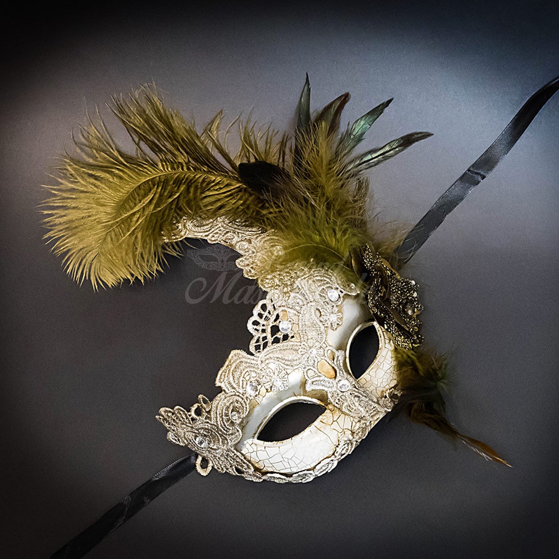 Feather Masquerade Mask Brown Feathers Masquerade Mask - Etsy