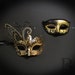 Women's Masquerade Mask, Gold Masquerade Mask, Gold Mask, Gold Metal ...