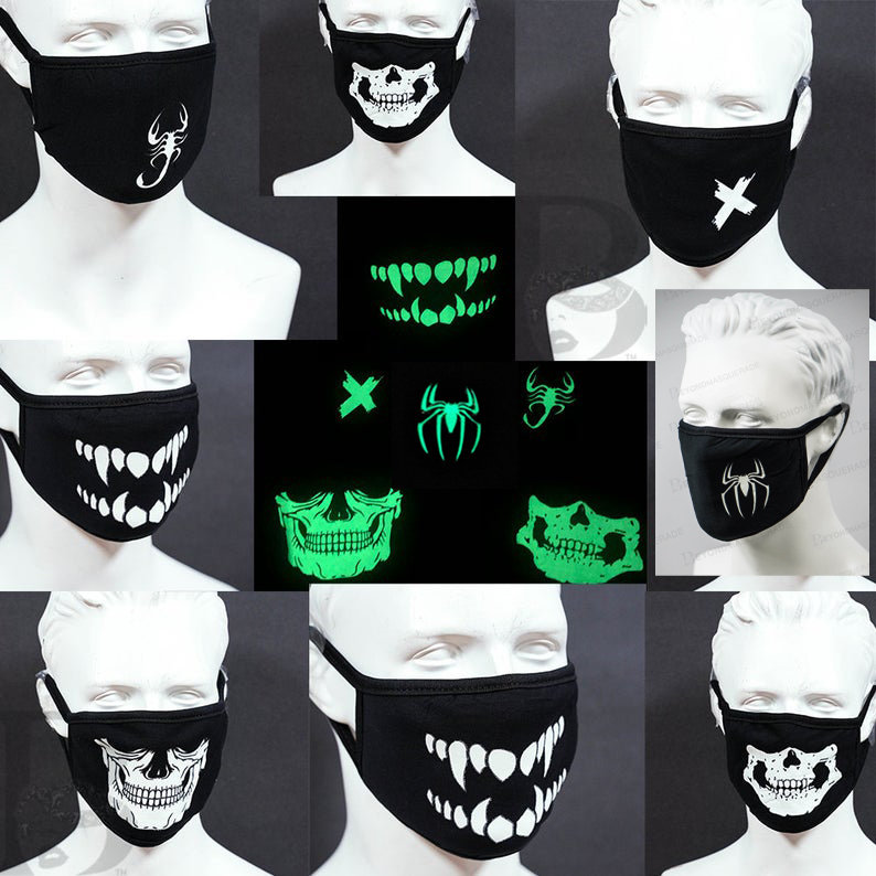 Scorpian Face Mask Glow in the Dark Scorpio Fashion Dust Mask | Etsy