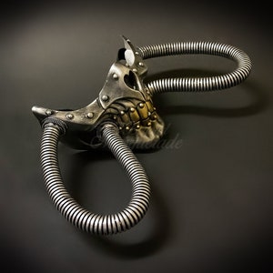 Halloween Burning Man Steampunk Masquerade Mask, Steampunk Half Face ...