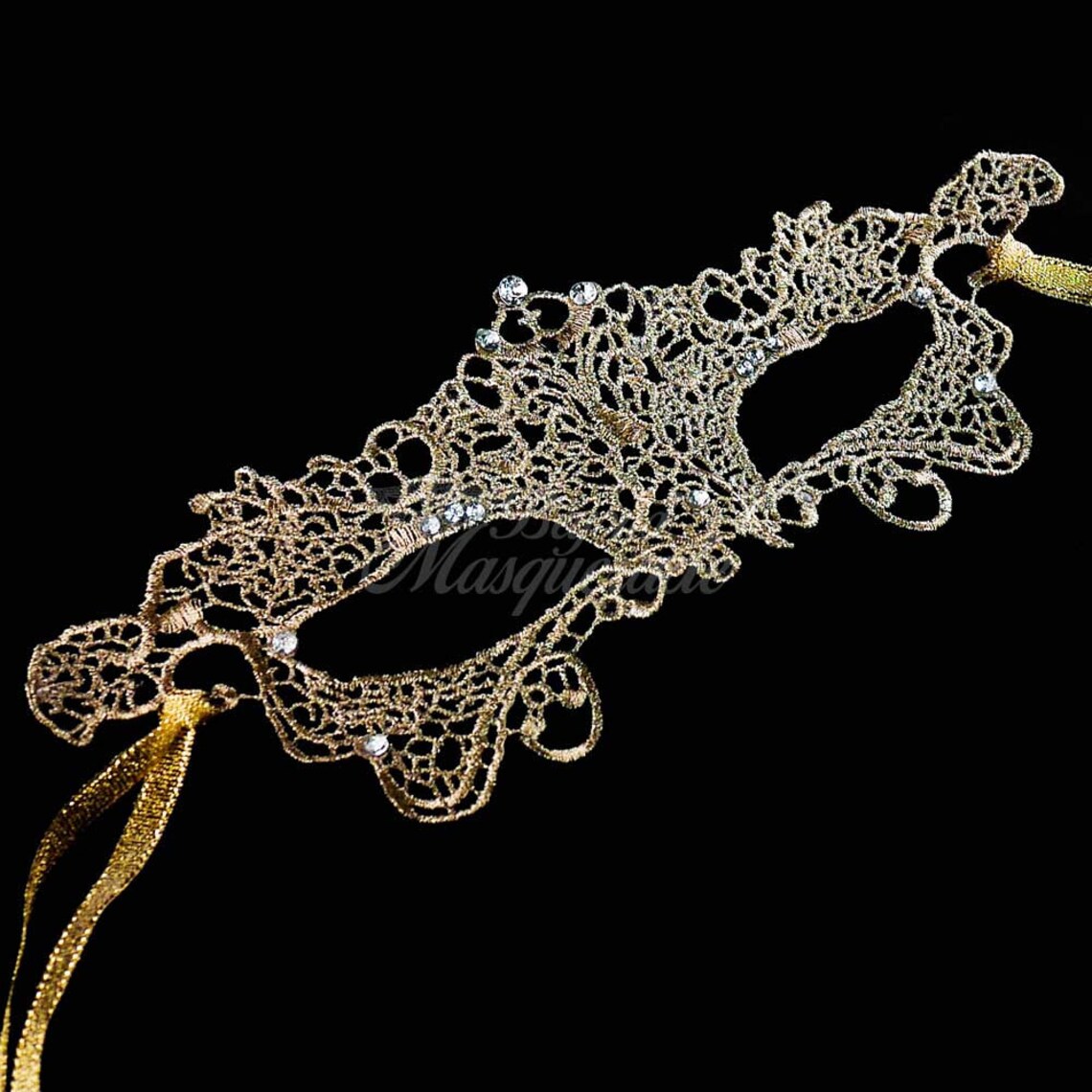 Lace Mask Masquerade Mask Elegant Macrame Lace Mask With - Etsy