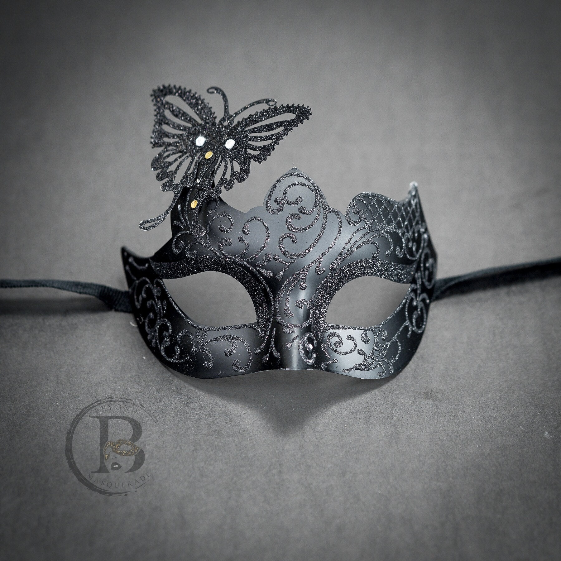Black Butterfly Masquerade Mask