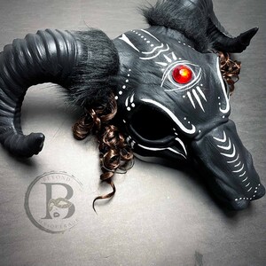 Goat Skull Ram Mask for Masquerade Ball Voodoo Masquerade Mask Tribal ...