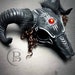 Goat Skull Ram Mask for Masquerade Ball Voodoo Masquerade Mask Tribal ...