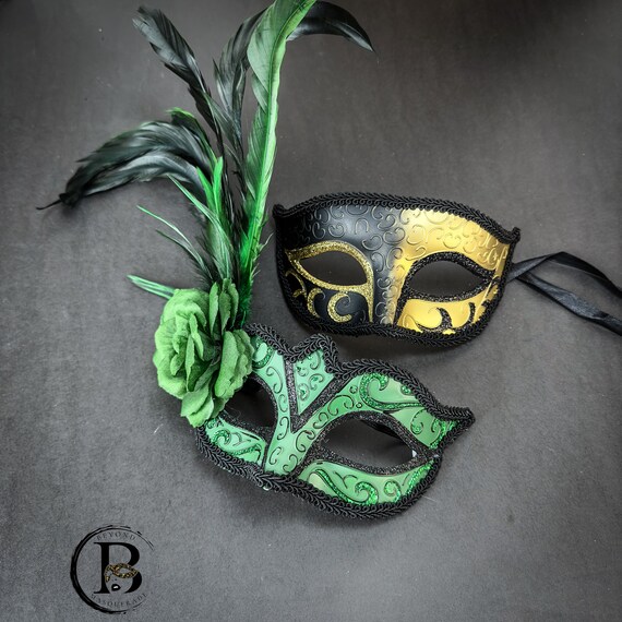 Green Masquerade Masks For Men