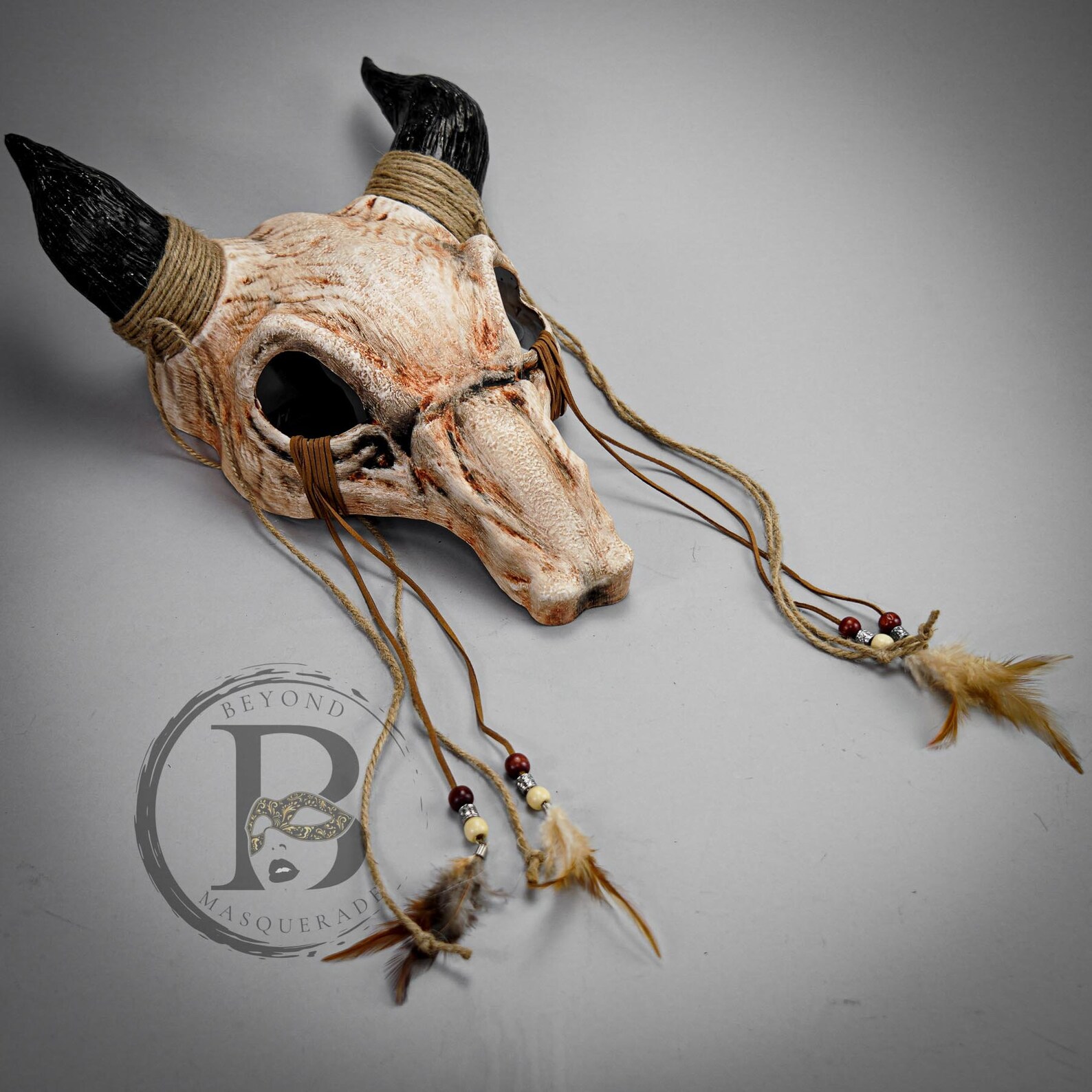 Goat Skull Ram Mask for Masquerade Ball Voodoo Masquerade Mask | Etsy