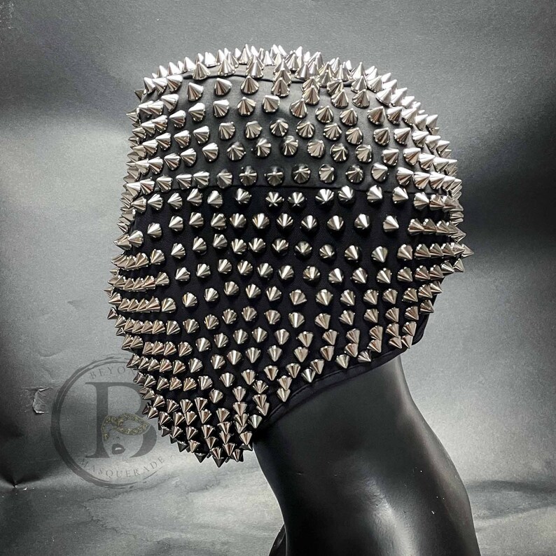 Spike Mask Halloween Studded Full Face Mask Cover Masquerade - Etsy ...