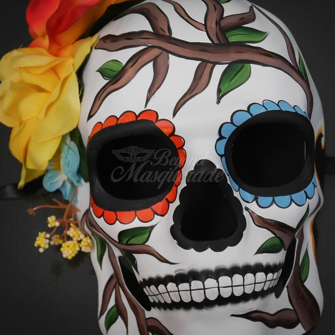 Day of the Dead Mask Dia De Los Muertos Mask Sugar Skull - Etsy