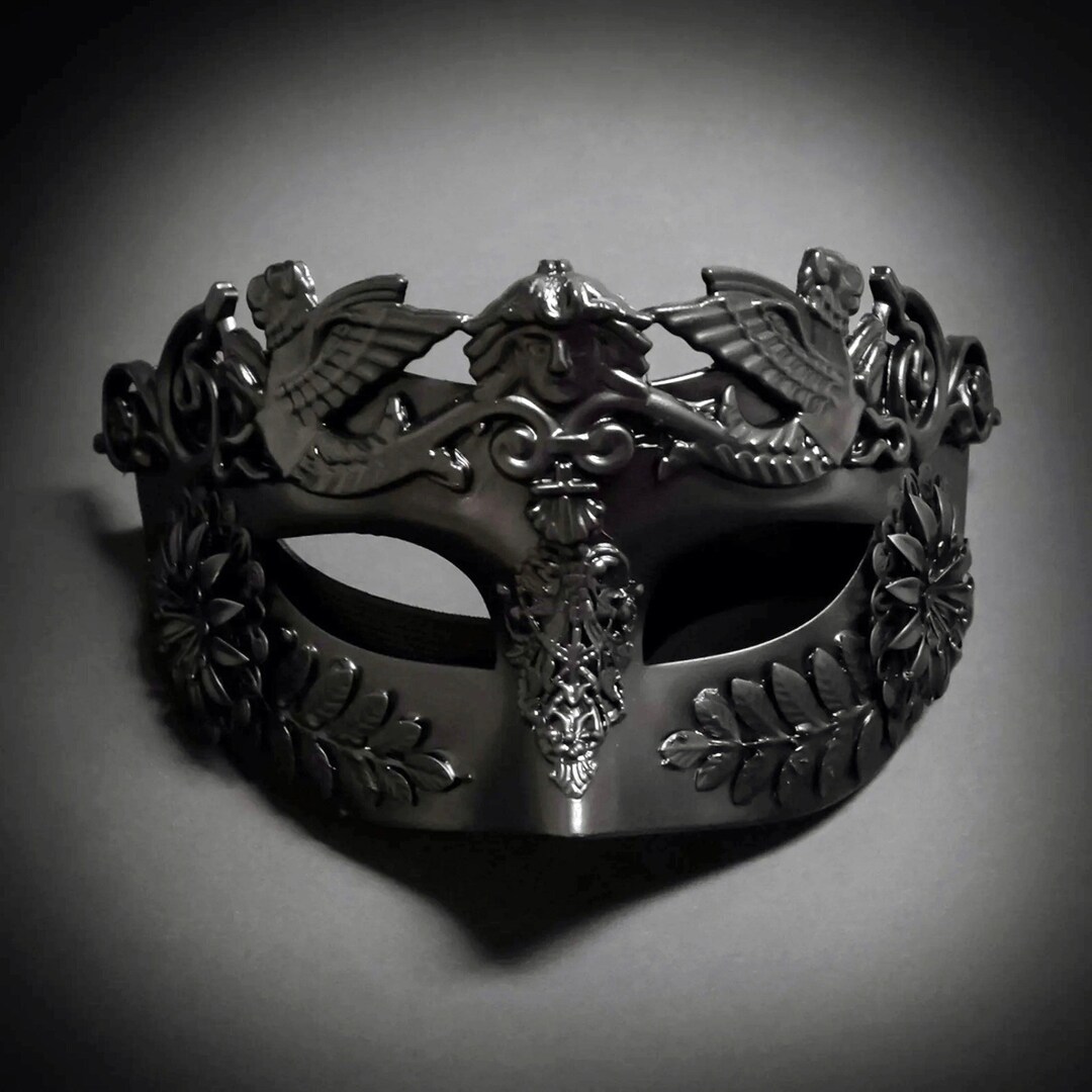Men's Masquerade Masks: Roman Warrior Face Mask Greek God Venetian ...