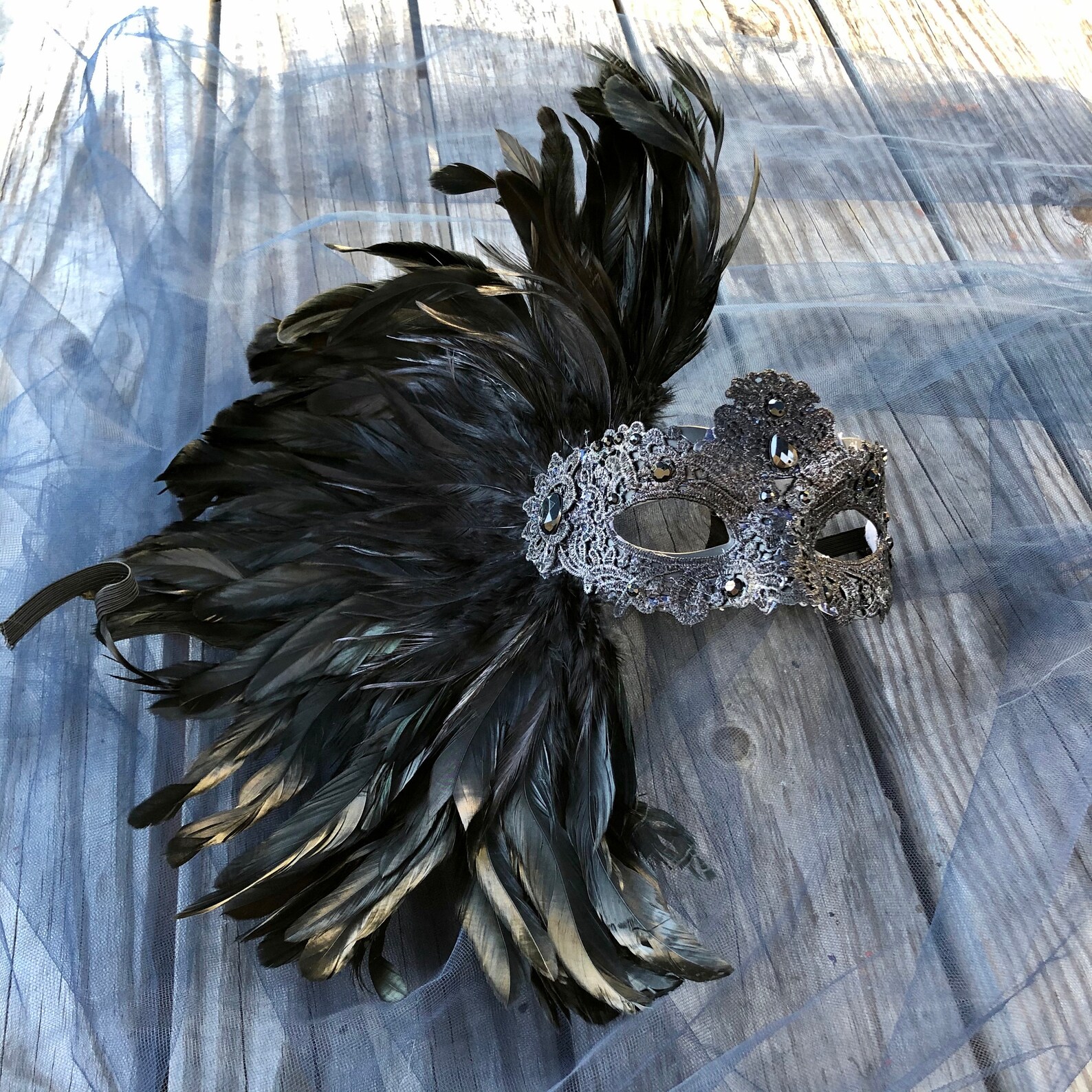 Black Masquerade Masks Black Feather Mask Masquerade Mask - Etsy