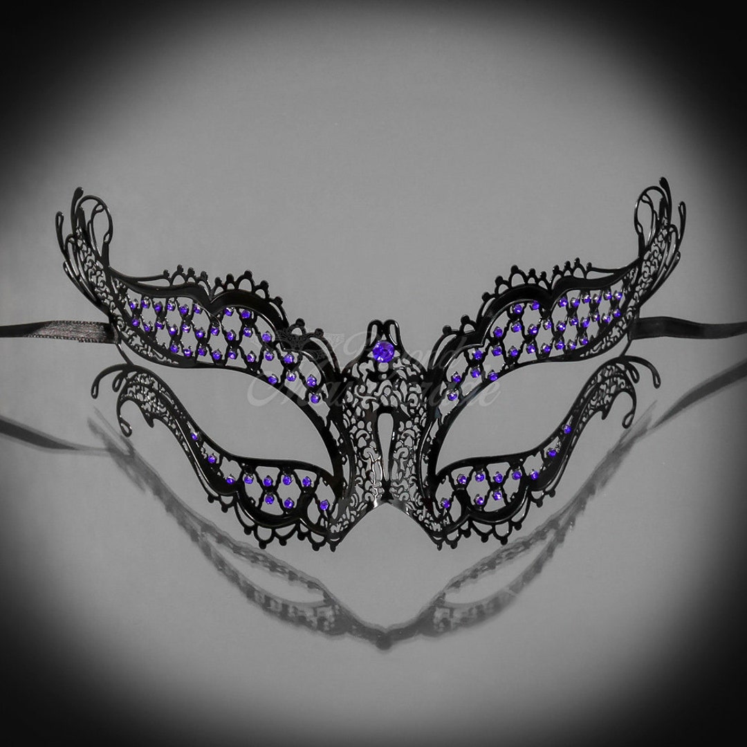 Masquerade Mask, Black Masquerade Mask, Masquerade Ball Mask, Mask W ...