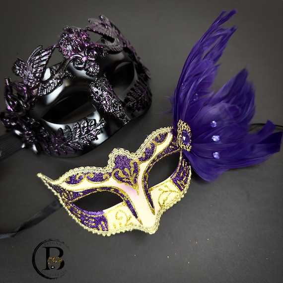 Purple Masquerade Masks For Men