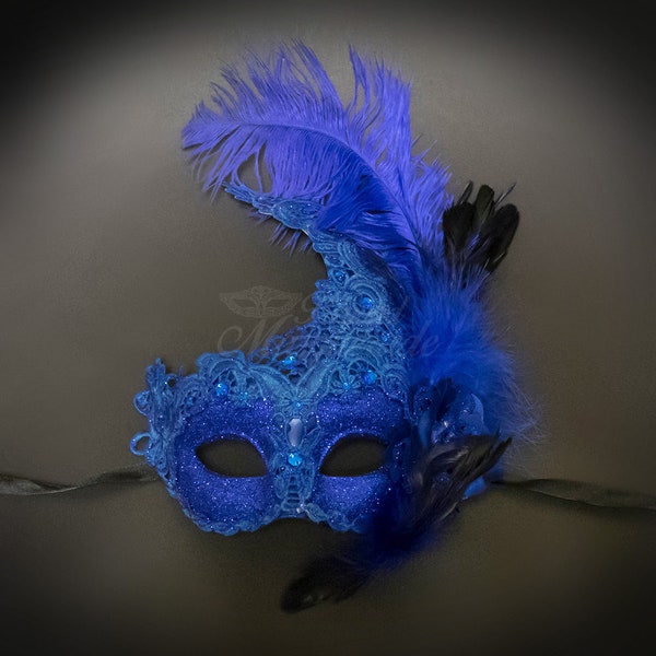 Royal Blue Mask - Etsy