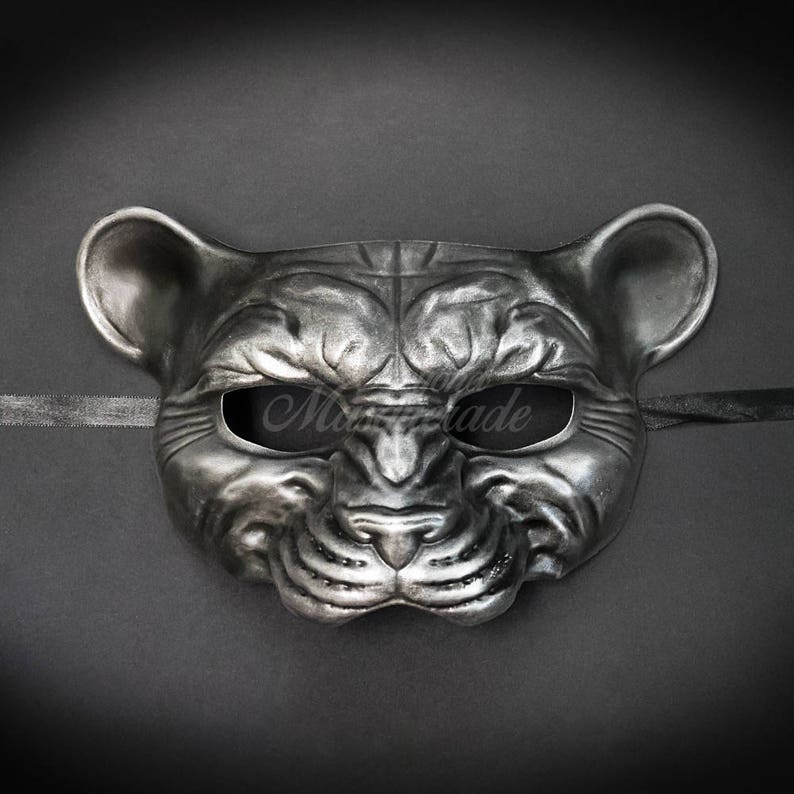 Panther Grizzly Bear Halloween Costume Animal Masquerade Mask - Etsy