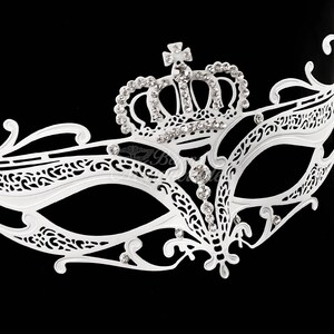 Masquerade Mask White Masquerade Mask Masquerade Ball Mask - Etsy