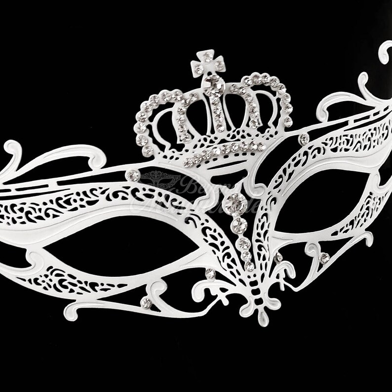 Masquerade Mask White Masquerade Mask Masquerade Ball Mask | Etsy