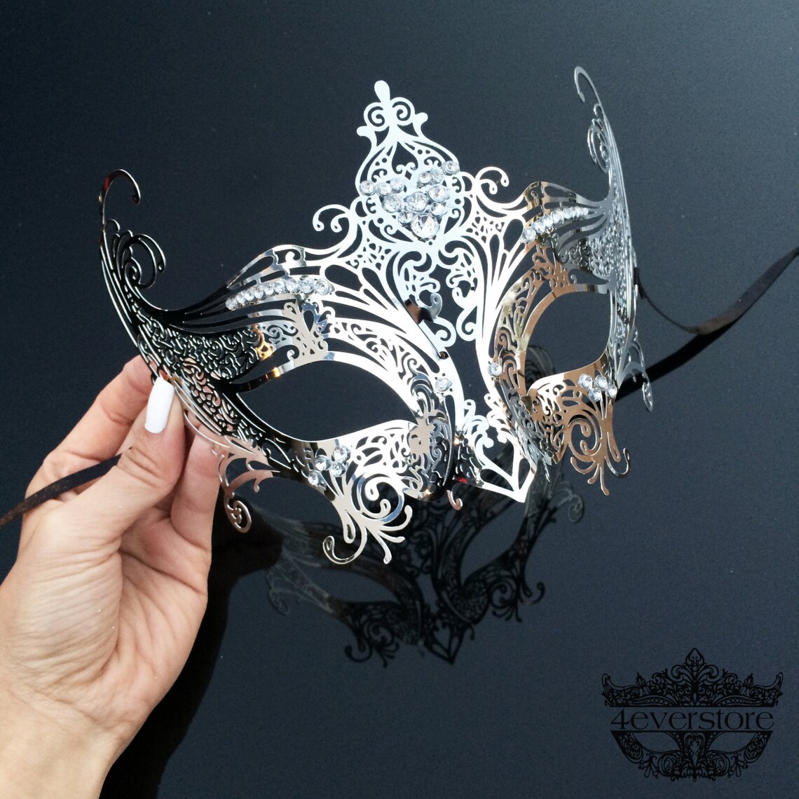 Masquerade Mask Silver Masquerade Mask Masquerade Ball - Etsy Canada