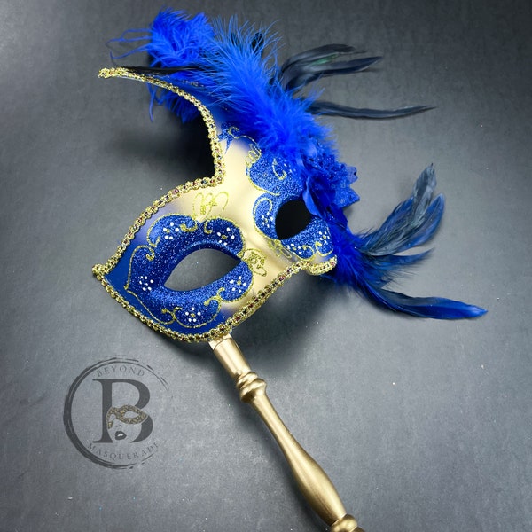 Royal Blue Mask - Etsy