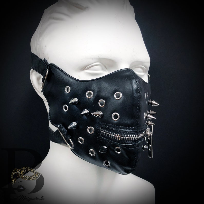 Leather Mouth Mask Breathable Steampunk Style Masquerade Mask - Etsy