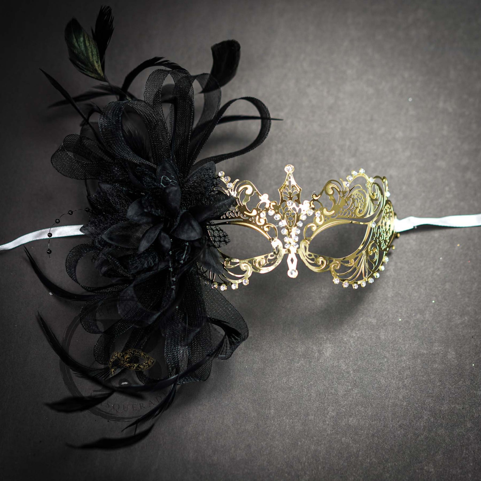 Gold Masquerade Mask Mask Gold Mask the Great Gatsby - Etsy