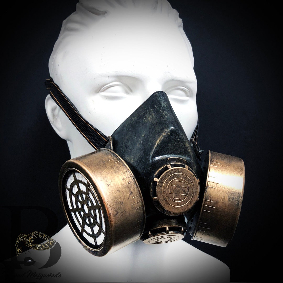 New Steampunk Respirator Mouth Mask Steampunk Masquerade Mask Halloween ...