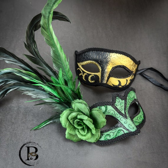 Green Masquerade Masks For Men