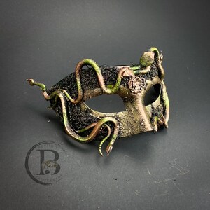 Medusa Masquerade Mask, Halloween Mask, Snake Face Mask, Medusa Costume ...