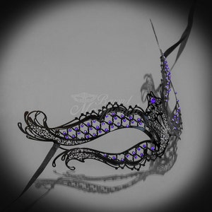 Masquerade Mask, Black Masquerade Mask, Masquerade Ball Mask, Mask W ...